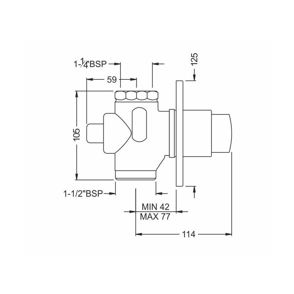 Best Flush Valve Soft Touch tap in India | RX-7101S | Plumber Bathware