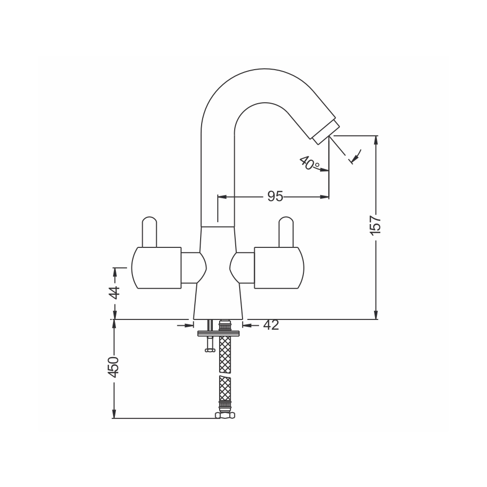 Best One Hole Basin Mixer tap in India | ATM-5102 | Plumber Bathware