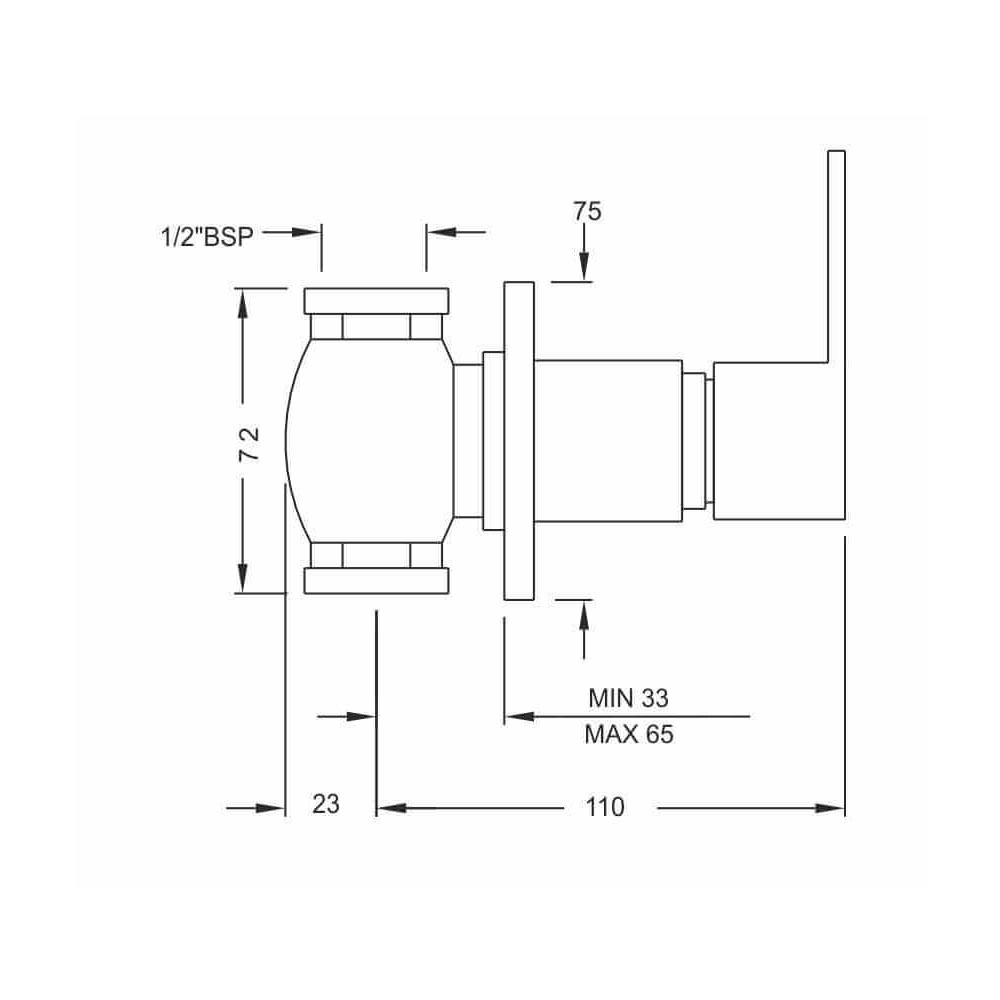 Concealed Stop Cock 15mm Cft-2106 | Plumber Bathware